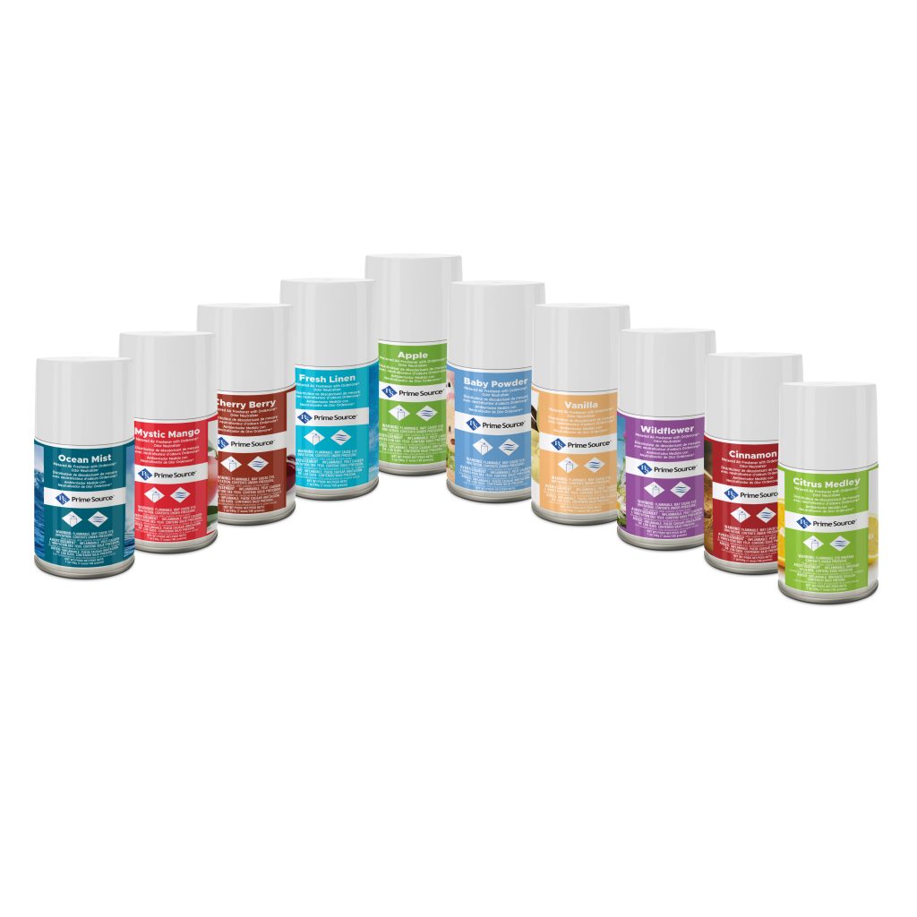 Metered Aerosol Spray – Various Scents – Prime Source Brands