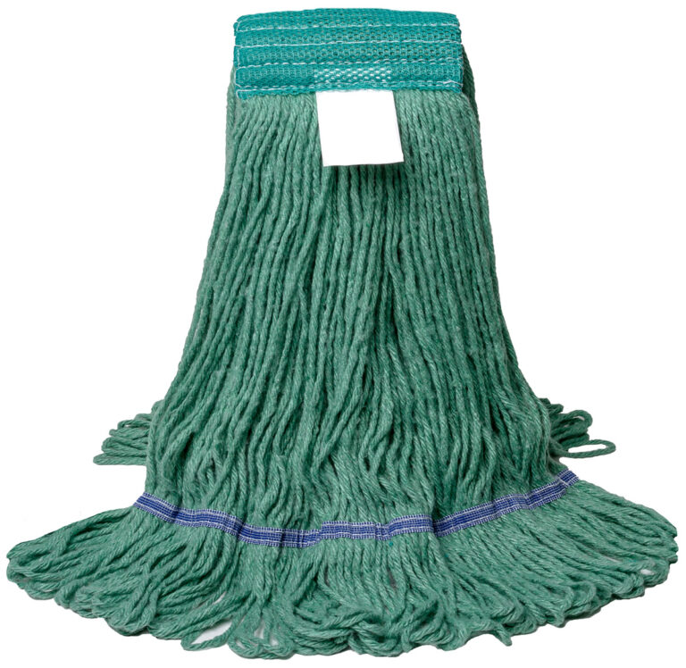 Medium Green Loop Cotton/Synthetic Blend Wide Band Mop – Prime Source ...