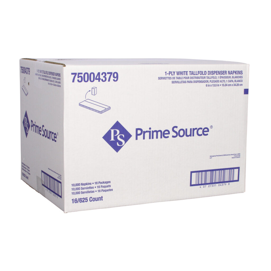 6″ x 13.5″ Tallfold Dispenser Napkin – Prime Source Brands